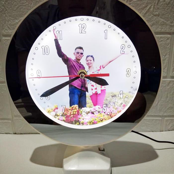 Jual Jam cermin ajaib bisa custom foto ucapan kado custom murah unik ...