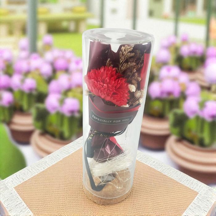 Promo Bucket Bunga Dekorasi Artificial Flower Bucket with LED String ...