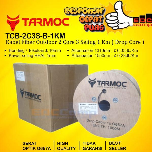 Jual Tarmoc Kabe Fiber Optic Drop Core 2 Core SM/Cable FO Drop Core SM ...