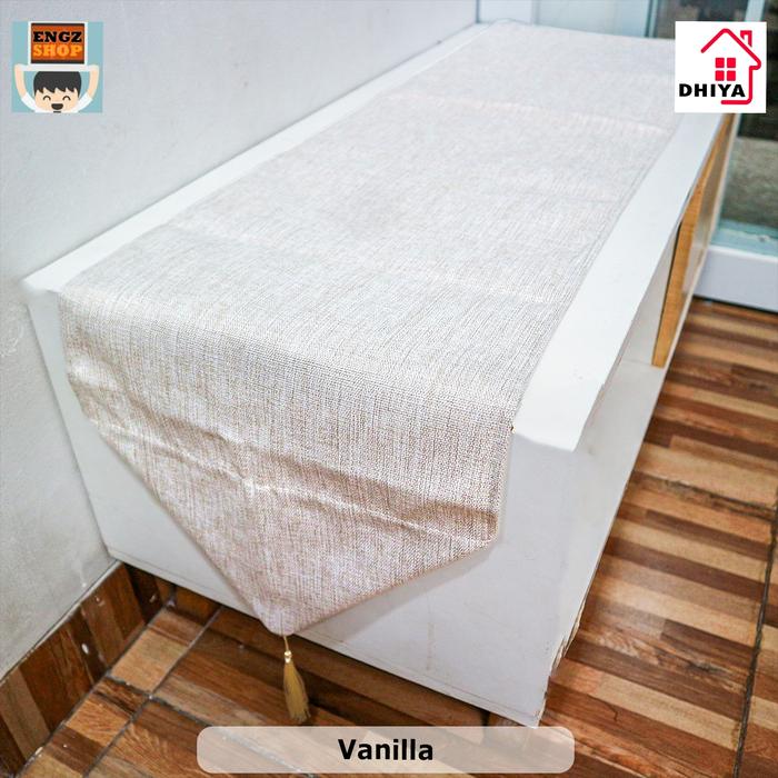 Promo Taplak Meja Aesthetic Kanvas Jepang - Linen Cotton Table Runner ...