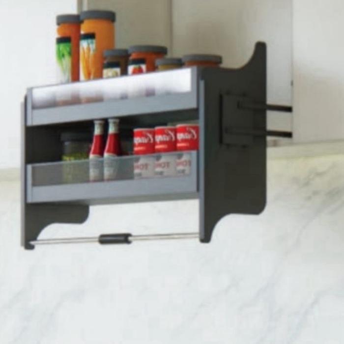 Jual HARFIT Soft Close PULLDOWN Multipurpose Rak ALUMINUM / Rak Tarik ...