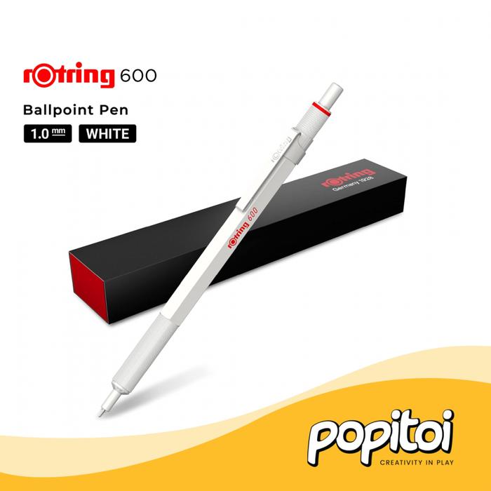 Jual ROtring 600 Series Ballpoint Pen 1.0 mm Pulpen - PEARL WHITE ...