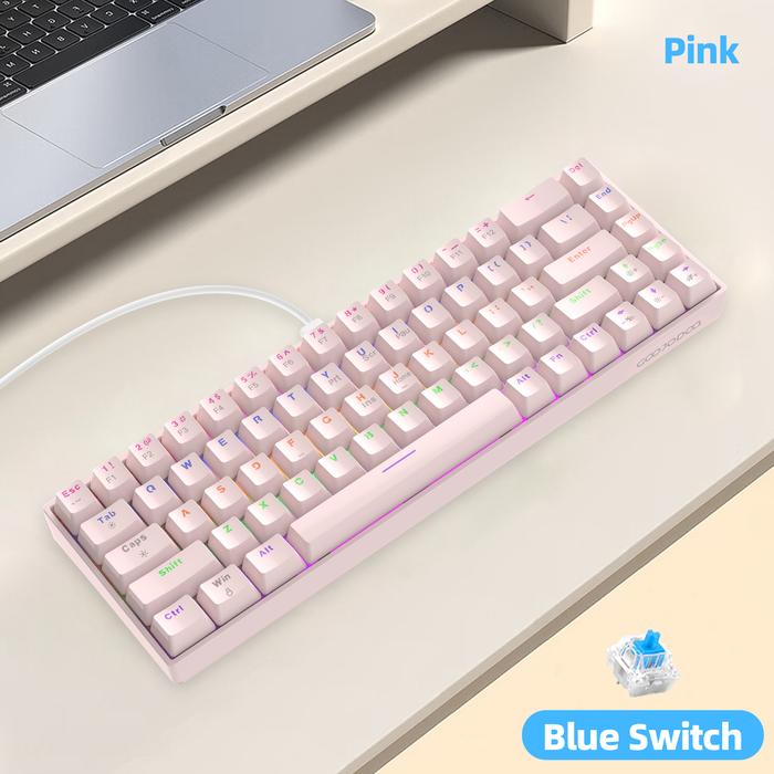 Promo GOOJODOQ A1803 Vibration Rainbow Backlight Responsive Keyboard 19 ...