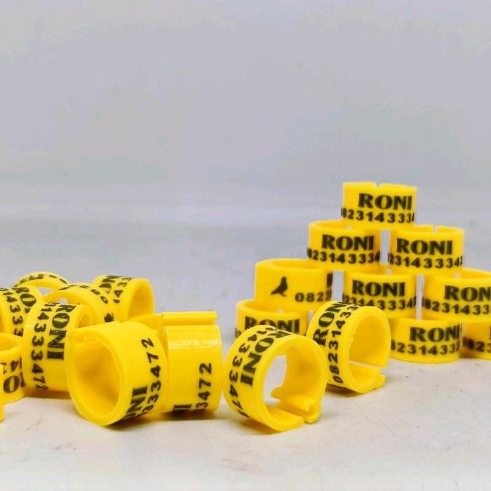 Jual Ring Burung Merpati Model Laser Klip 15pcs dengan Gratis Request ...