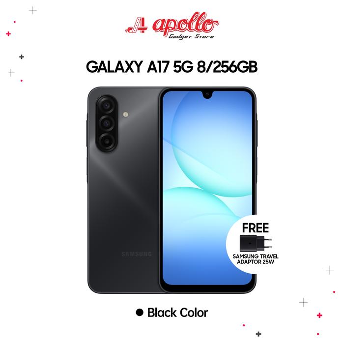 Promo [APOLLO] Samsung Galaxy A17 5G 8/256GB FREE ADAPTOR Garansi Resmi ...