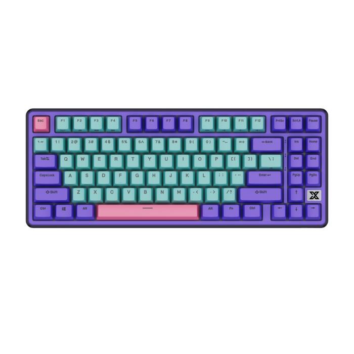 Jual RK Royal Kludge RK X87 Wired Gaming Keyboard Computer - Purple ...