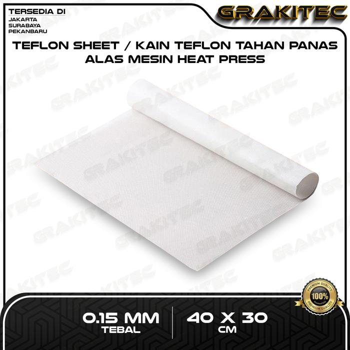 Jual Teflon Sheet / Kain Teflon Tahan Panas Serbaguna / Alas Mesin ...