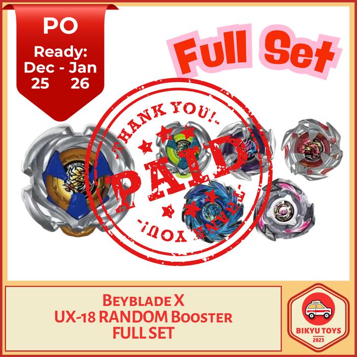 Jual Beyblade X UX-18 Mummy Curse 7-55 W Bit Wedge Random Booster Set ...