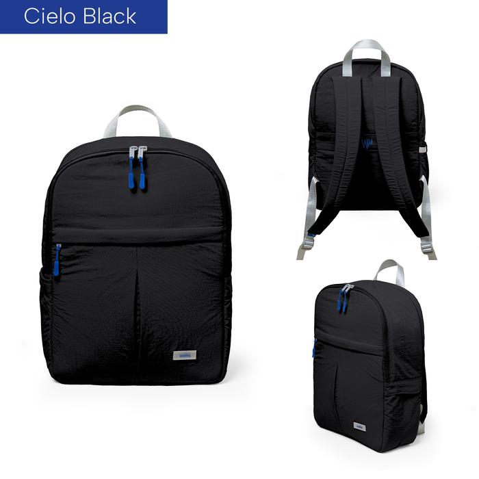 Promo Wallts Cielo - Backpack Tas Ransel Kerja Work Bag Water Resistant Pria Wanita - Black ...