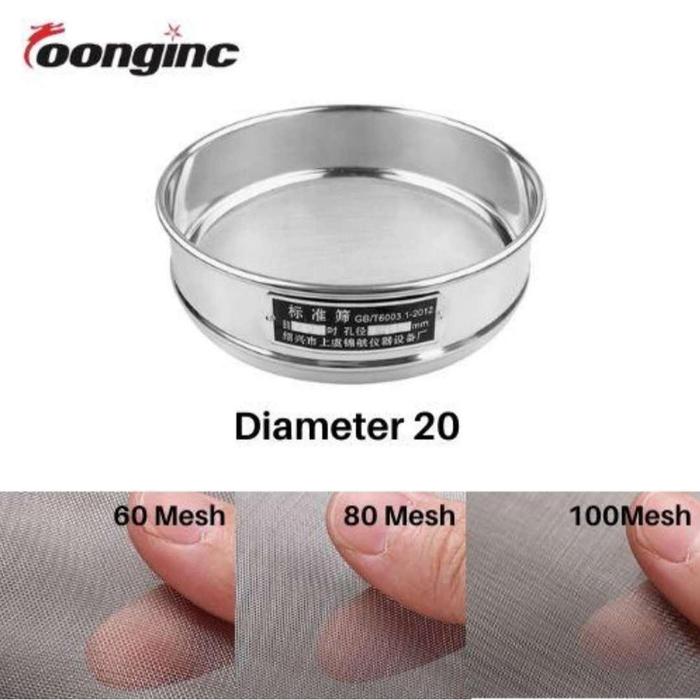 Promo Saringan Ayakan Tepung Stainless Mesh 100 Diameter 20,25,30 ...