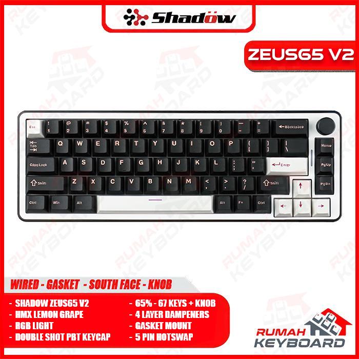 Jual Shadow - ZEUS65 - 65% Compact - VIA - Wired - Knob - Gasket Mount ...