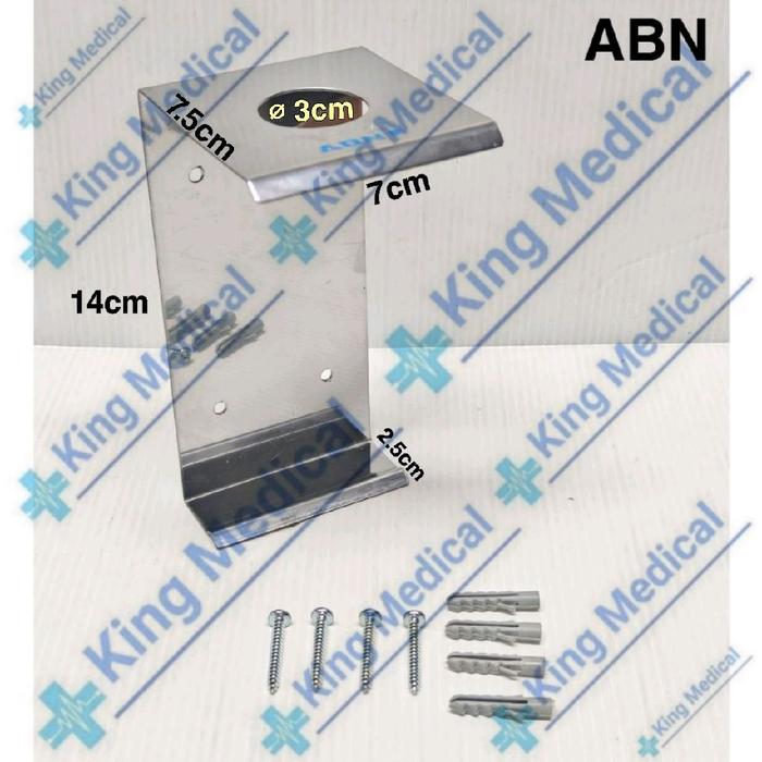 Jual Wall Bracket Stainless Antiseptic Gel/Hand Sanitizer Hamco-Onemed ...