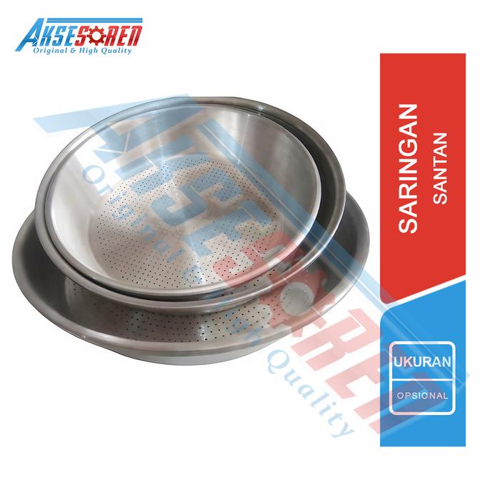 Jual Saringan Santan Manual | Penyaring Parudan Kelapa Stainless Bulat ...