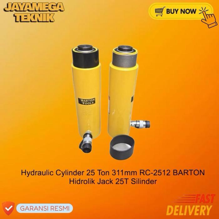 Jual Hydraulic Cylinder 25 Ton 311mm RC-2512 BARTON Hidrolik Jack 25T Silinder - Jakarta Barat ...