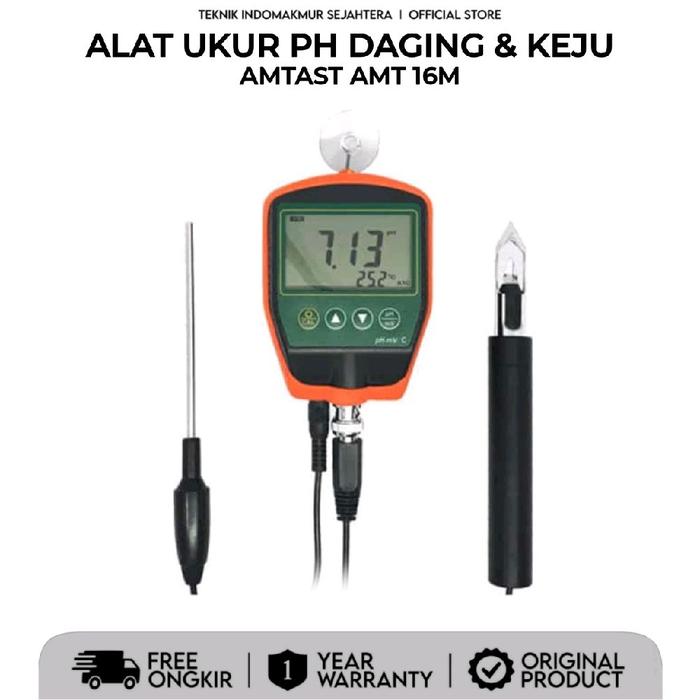 Jual Alat Ukur Ph Daging dan Keju AMTAST AMT16M Meat and Cheese pH ...