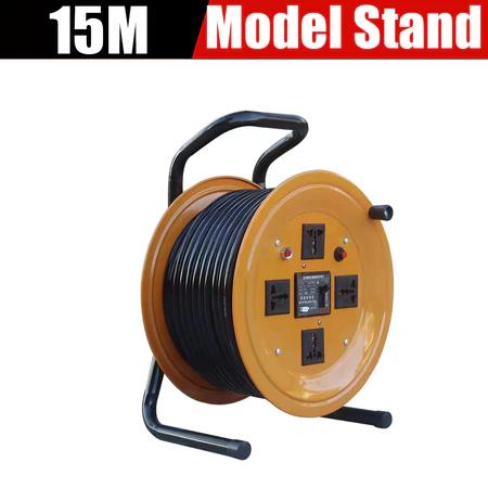 Promo REAIM Kabel Roll Kabel Saklar15M Meter4 Lubang Kabel Bok Colokan ...