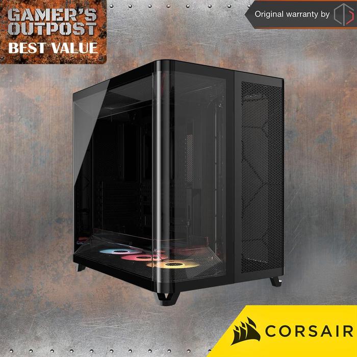 Promo CORSAIR AIR 5400 RS-R ARGB Triple Chamber Mid-Tower ATX PC Case ...