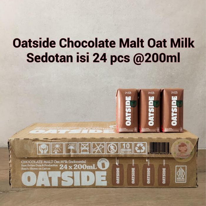 Jual OATSIDE Oat Milk 1 karton isi 24 pcs Barista Blend Choco Malt 200 ...