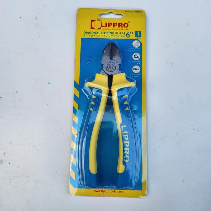 Jual Lippro Tang Potong 6" Diagonal Cutting Pliers 6 Inch Anti Slip ...