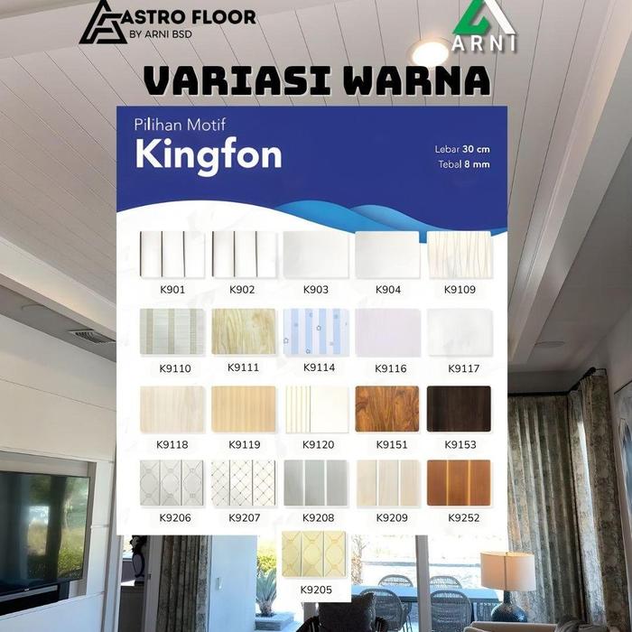 Jual PLAFON PVC SHUNDA 400cm x 30cm x 8mm Anti Rayap & Tahan Air untuk ...