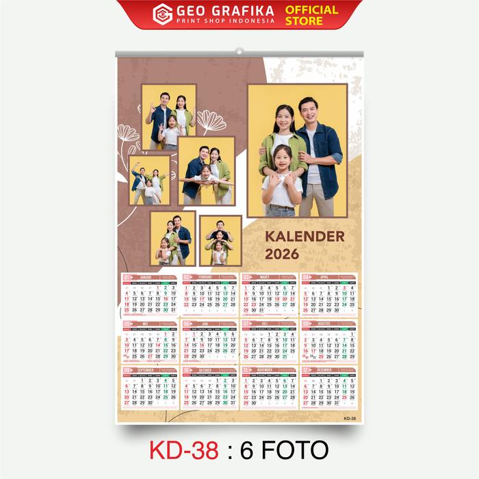 Promo CETAK KALENDER FOTO 2026 CUSTOM KARAKTER FREE DESAIN kalender ...