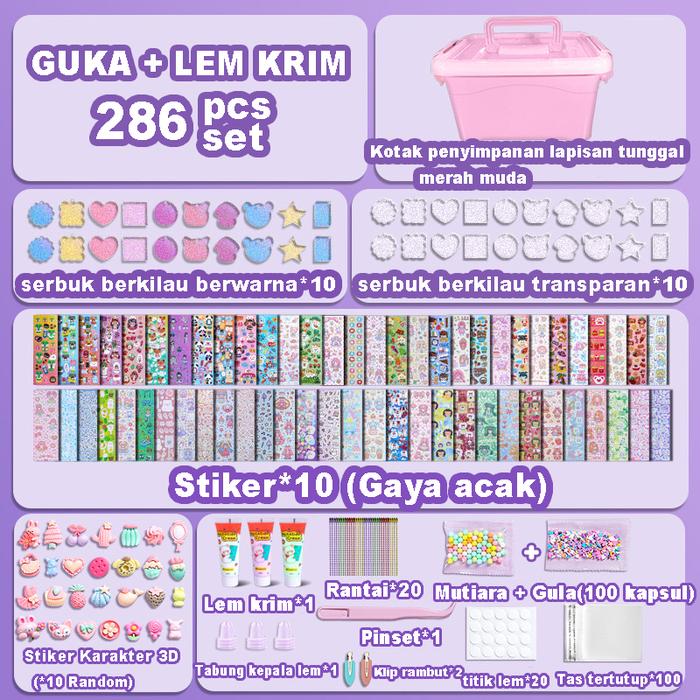 Promo igoods.rose DIY Guka Set DIY Gantungan Kunci Akrilik Set DIY ...