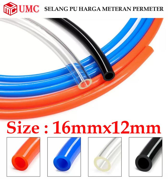 Jual Selang Pu (PollyUrethane) Ukuran OD 16mm x 12 mm Harga Permeter - Biru - Jakarta Barat ...