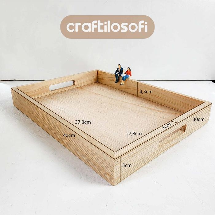Jual Nampan Pegangan Kayu NPE | Kotak Hantaran | Wooden Tray ...