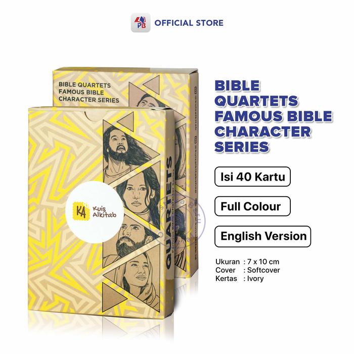 Jual Kartu Kuartet Kuis Alkitab Seri Tokoh Alkitab Terkenal ( Bible ...