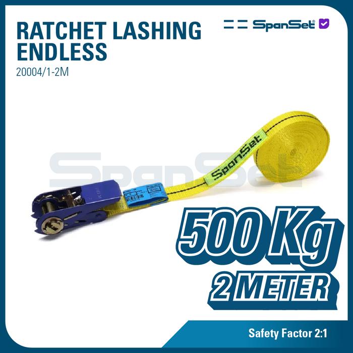 Promo [20004/1] SPANSET Tali Ratchet Tie Down Cargo Lashing Track Belt ...