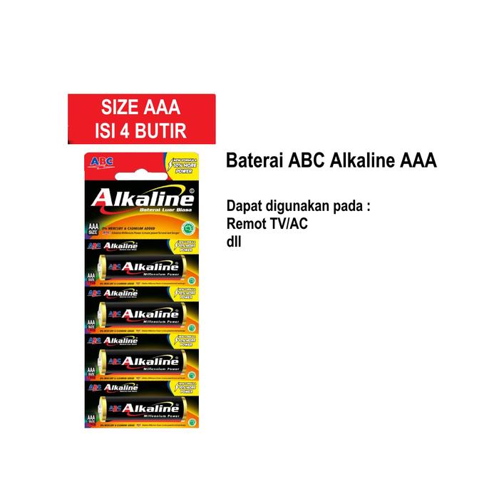 Promo BATERAI ABC Alkaline AA & AAA 8B | isi 8 Butir | 1.5 Volt | Untuk ...
