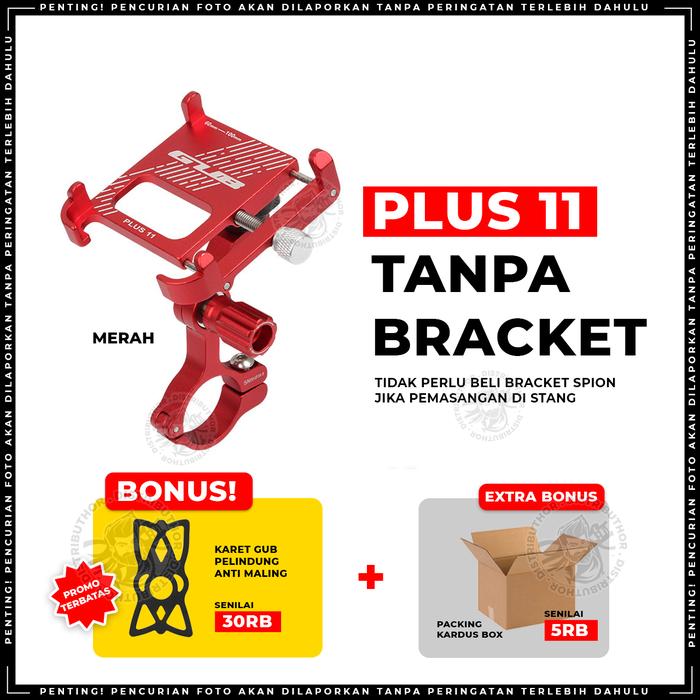 Promo Holder Hp Motor Besi Stang GUB PLUS 11 Phone Stand Penyangga Handphone Kuat Anti Maling ...