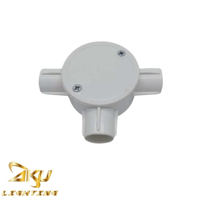 Jual T-Dus Cabang 3 dan 4 20mm Kotak Wadah Kabel Listrik PVC - Cabang 3 ...