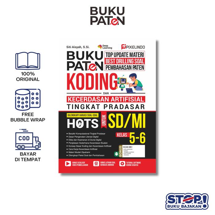 Promo BUKU PATEN KODING & KECERDASAN ARTIFISIAL UNTUK SISWA TINGKAT SD ...