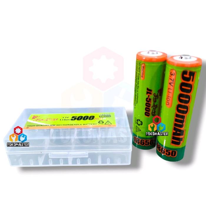 Jual Baterai Charge 18650 Pentol/Tombol 3,7v 5000mAh Jin Long Li-Ion ...