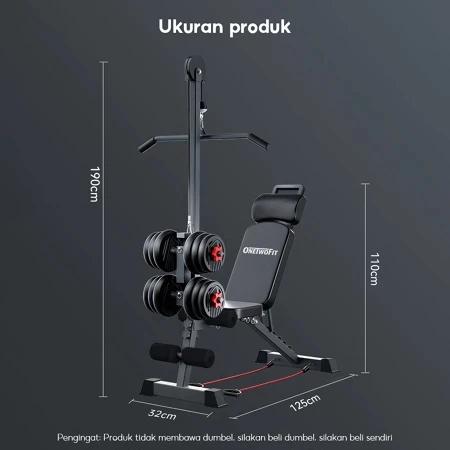 Promo 【MY-HI】 Sit Up Bench Adjustable Folding Fitness Bench Press ...