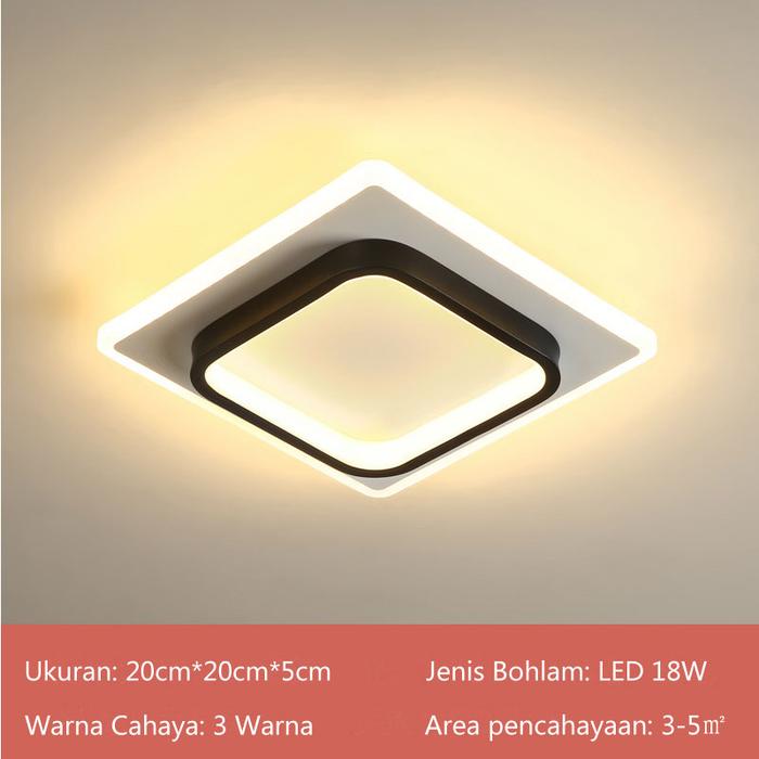 Jual Lampu Plafon LED Akrilik - Hemat Energi - 3 Warna Cahaya - Gaya ...