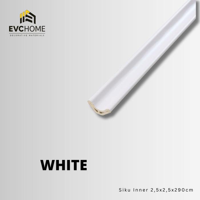 Jual EVCHOME Lis Siku WPC/ Inner Unit Wall Panel WPC - White, Standar ...