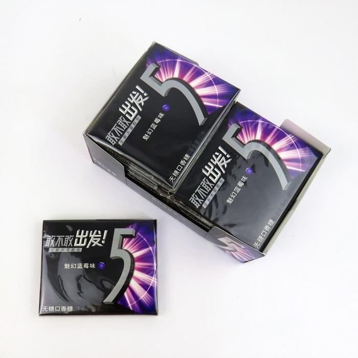 Jual READY Wrigley's 5 Gum Sugar Free Permen Karet tipis - Blueberry ...