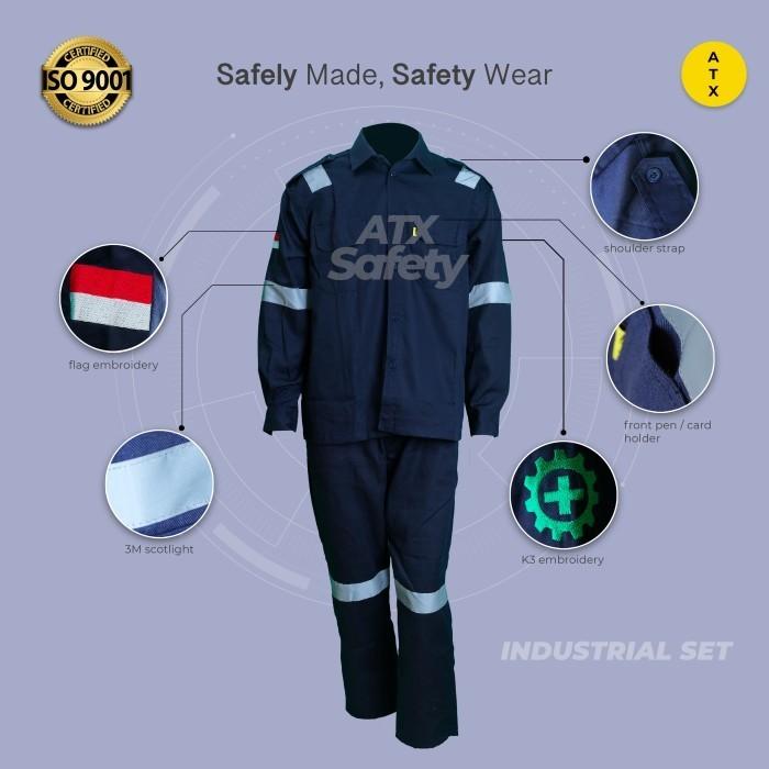 Promo Wearpack safety model setelan baju + celana ATX / werpak ...