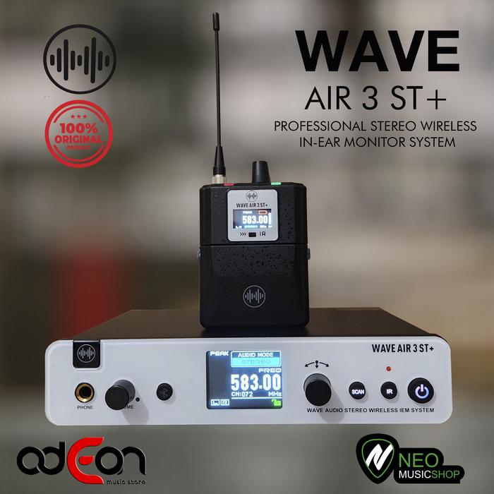 Jual Wave Air 3 ST+ Professional Stereo Wireless In-Ear Monitor System ...