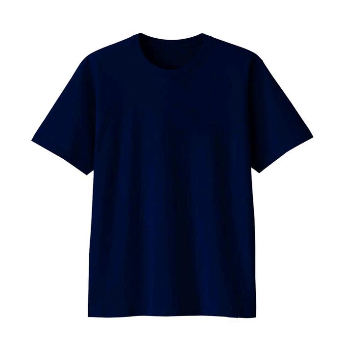 Jual Kaos Polos Lengan Pendek Warna Biru Navy Pria dan Wanita Baju Fit ...