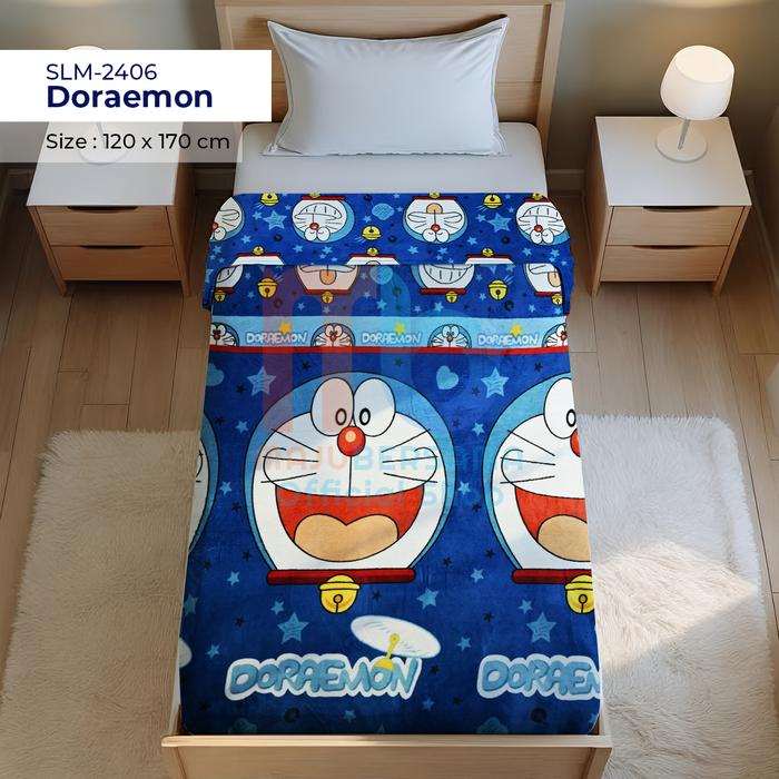 Promo New! Selimut Anak Bulu Premium Karakter Lucu Perempuan Laki laki ...