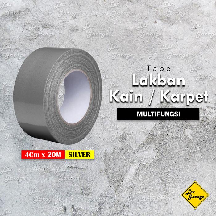 Promo Lakban Kain Hitam Silver Putih Merah Besar Kecil 2 inch 1 inch ...