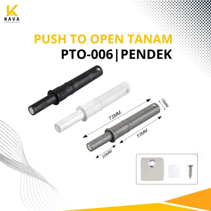 Promo KAVA Push To Open Tanam Kabinet PENDEK / Tip On / Push Ppen ...