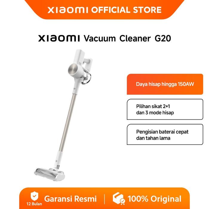 Promo Xiaomi Vacuum Cleaner G20 | Daya Hisap 150 AW | Pilihan sikat 2+1 ...