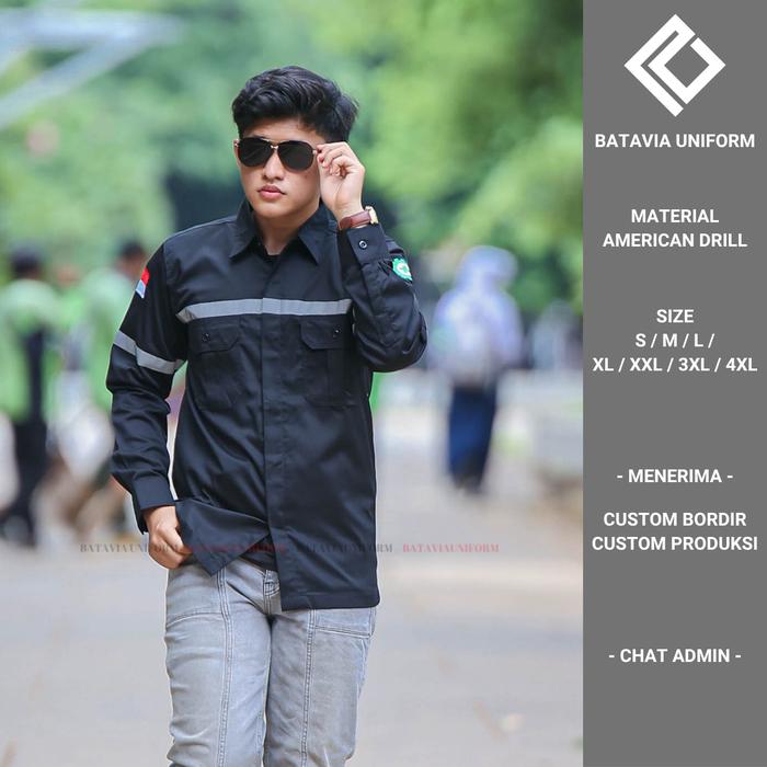 Promo Kemeja Safety K3 by Batavia Uniform - Baju Seragam Kerja Atasan ...