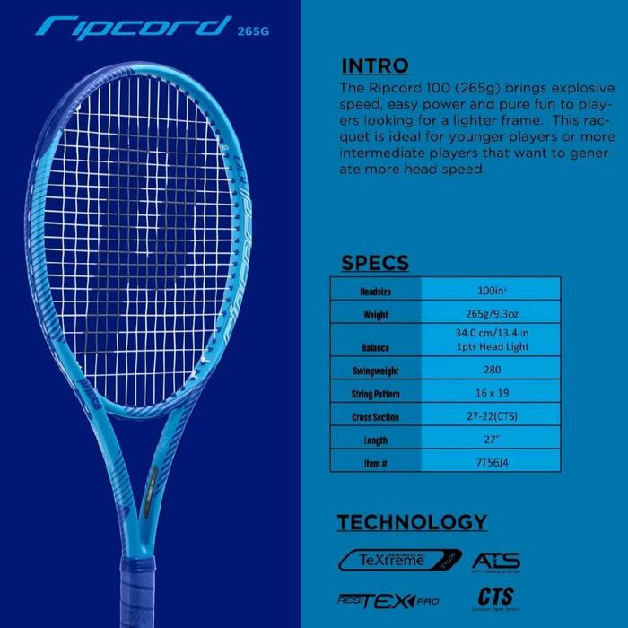 Jual NEW! Raket Tenis PRINCE TXTZ RIPCORD 100 2025 / Prince Textreme ...