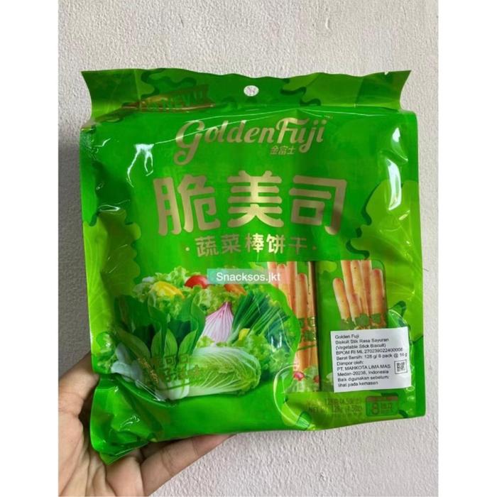 Jual GOLDEN FUJI BISKUIT STIK RASA SAYURAN ( VEGETABLE STICK BISCUIT ...