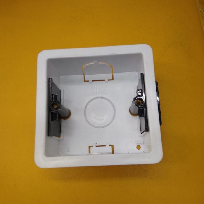 Jual PVC Box Kotak Stop Saklar Listrik Wall Box Outbow Dus OB Faceplate ...